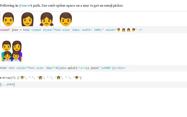 Zero-width joiner / Philippe Rigovanov | Observable