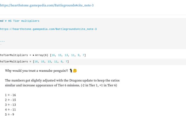 HS Tier multipliers / Aron Gabor | Observable