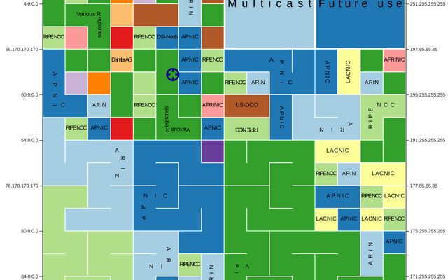 Hilbert Map of IPv4 address space / Vasco Asturiano | Observable