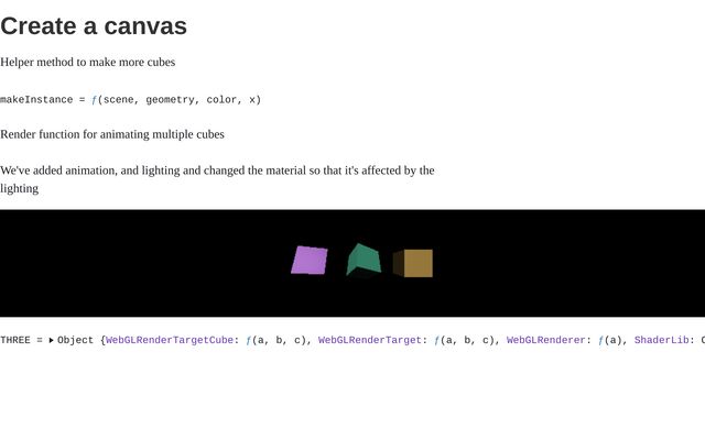 Three.js Hello World 0.3 - Animated / Carlos Hurtado | Observable Three.js Hello World 0.3 - Animated / Carlos Hurtado | Observable