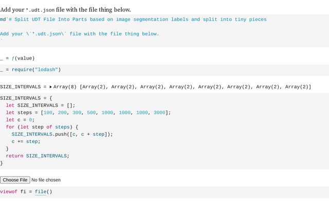 Split UDT File Into Parts based on image segmentation labels and split into tiny pieces / wao.ai ...