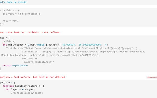 Mapa de evasão / Luan Brasil | Observable