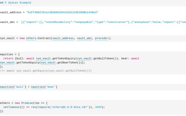 SynLev Example / rad | Observable