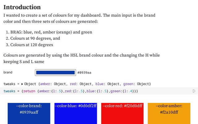 Colors / PersonalProjects | Observable