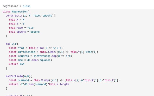 Regression Class / Layla Alsaady | Observable