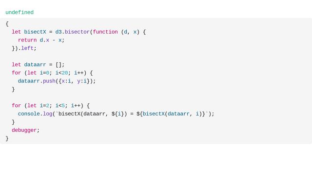 D3 bisector with object comparison function / Lou King | Observable