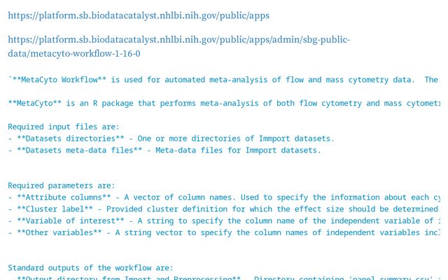MetaCyto Pipeline Exploration / Workflow Development Interest Group | Observable