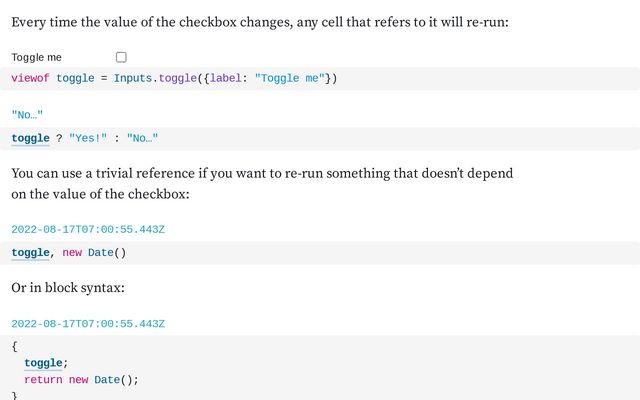 Re run Cell When Checkbox Is Clicked Toph Tucker Observable