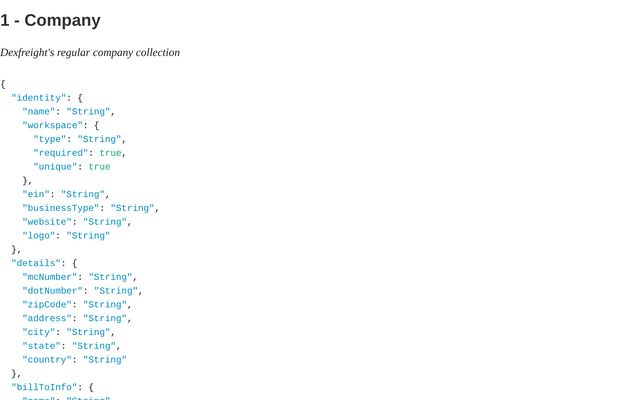 Invoice Data Sources / Dexfreight Developers | Observable