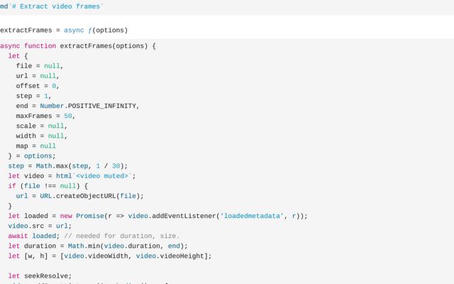 Extract video frames / Hannah Pascal | Observable