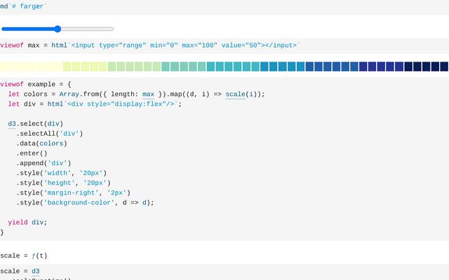 fargær / gesi | Observable