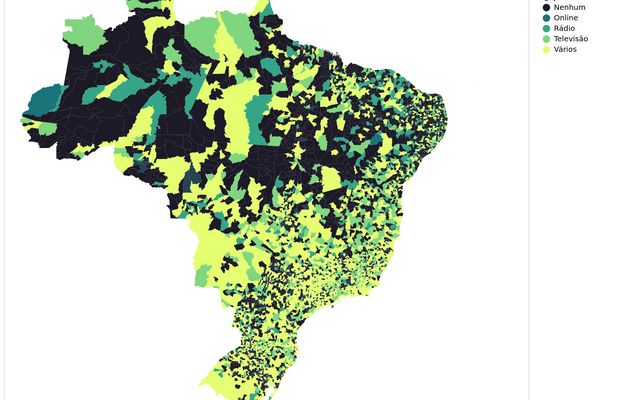 Veículos de notícia por município no BR / Daniel Marques | Observable