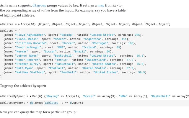 d3.group, d3.rollup, d3.index / D3 / Observable