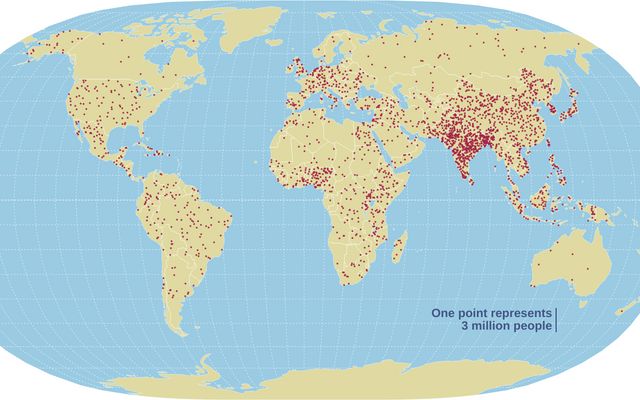 Dot Density Map (based on national data) / neocarto / Observable