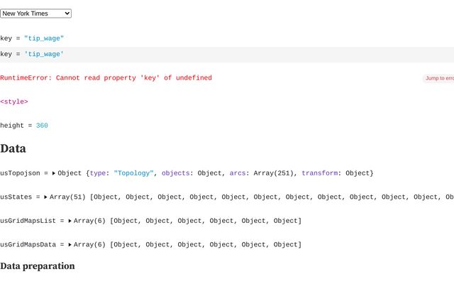 Grid cartogram / Gus Wezerek | Observable