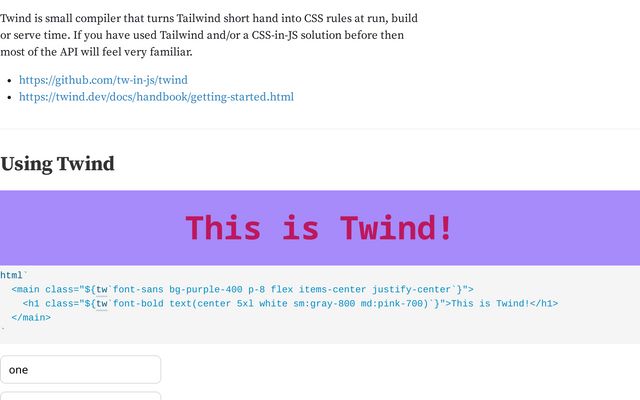 History: Using Twind / Benjamin | Observable
