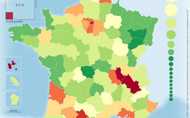 Choropleth Map About Covid19 In France Neocarto Observable