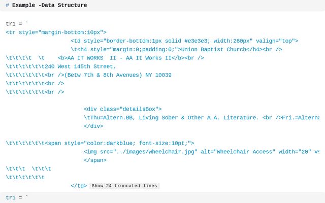 Example -Data Structure / Sheriff | Observable