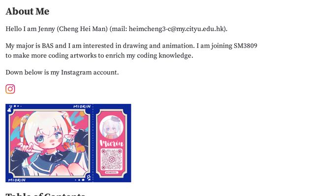 My Homepage / Cheng Hei Man's Workspace | Observable