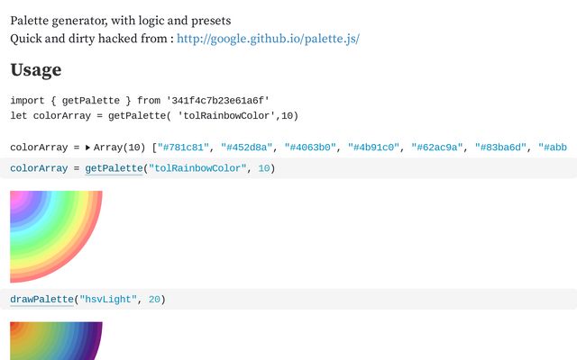 Color Palette / Theo23 | Observable