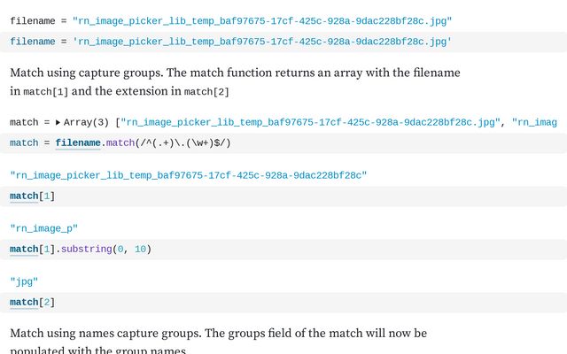 JS regex for filename / Renoir Sewjee | Observable
